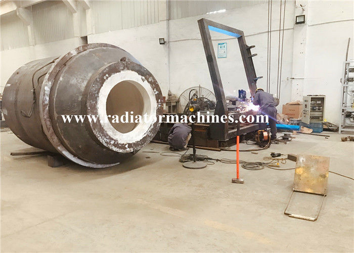 2000kg Rotary Type Metal Melting Machine , Aluminum Scrap Melting Furnace