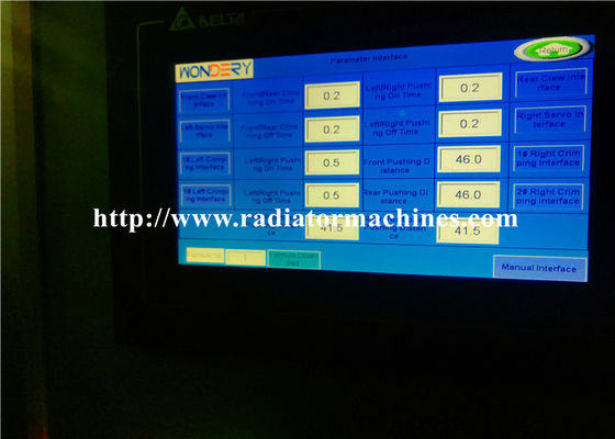 Automatic Radiator Plastic Tank Crimping Machine 380V 250 Cores