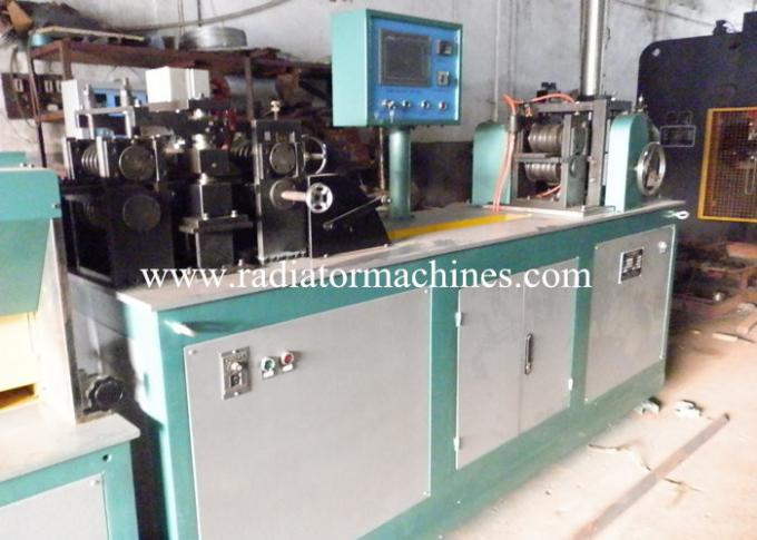 Fully Automatic Copper Radiator Fin Machine 40 M / Min Flat Fin